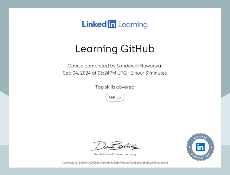 Sandewdi Nowanaya - Web Developer Portfolio